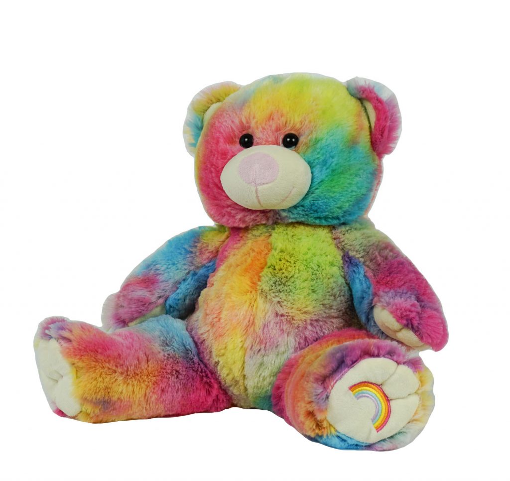 Rainbow Bear Unstuffed Animal | 16" Stuffable Animals | The Zoo Factory
