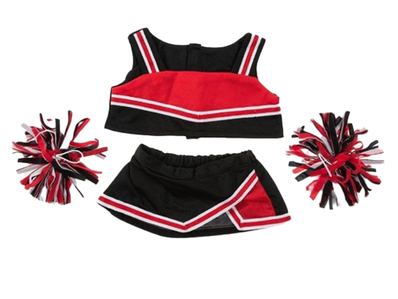 16″ Black & Red Cheerleader - The Zoo Factory