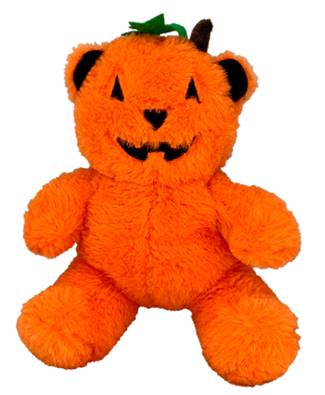 8" Halloween Orange Stuffable Bear - Single - The Zoo Factory